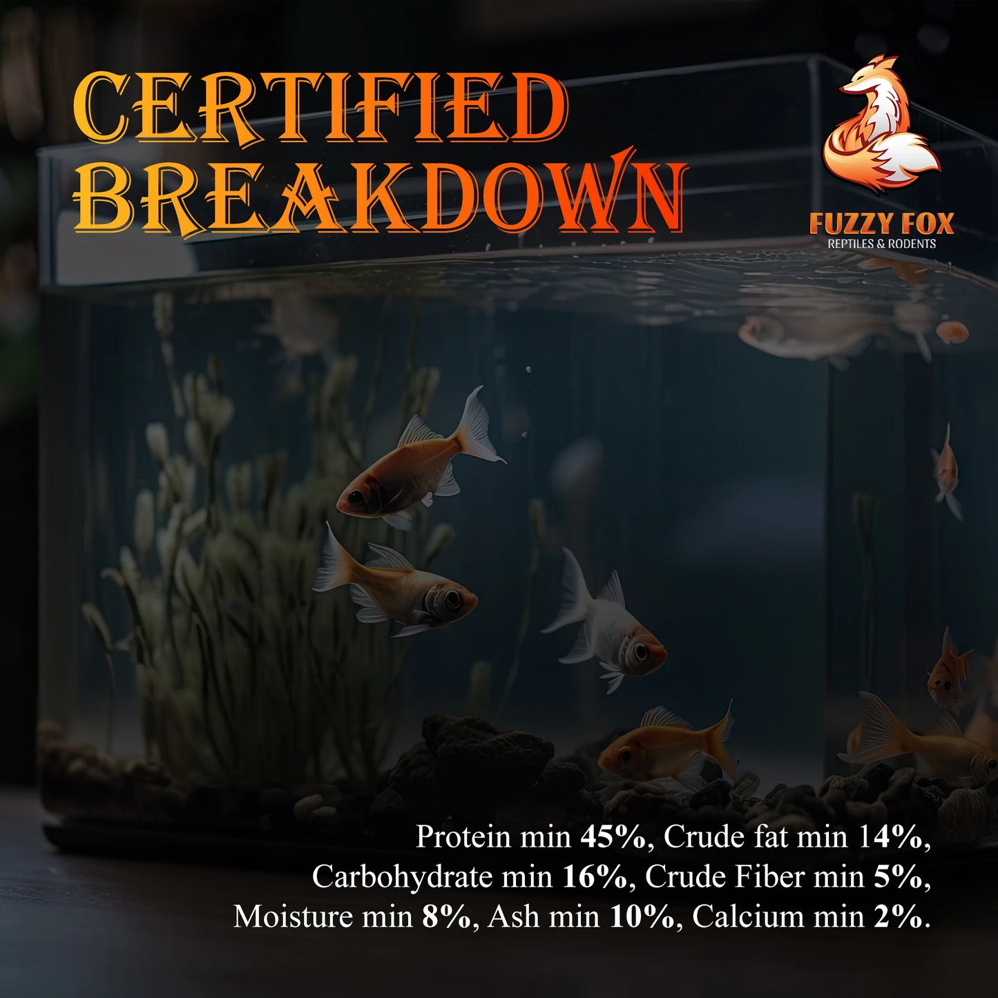 Fuzzy Fox Early Bites Fish Food For Fingerlings and Fry Gel Pre-mix ...