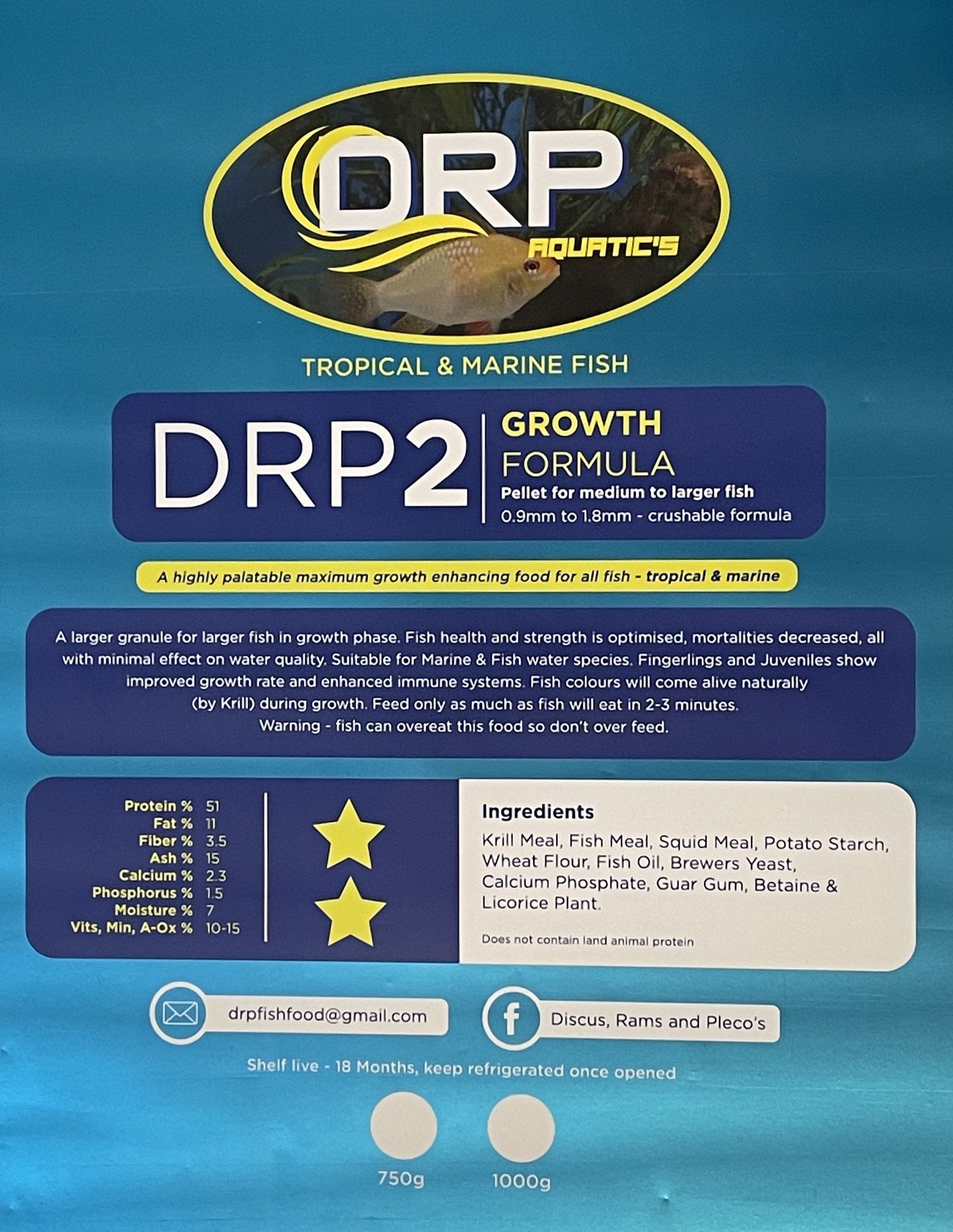 DRP 2 Aquatic Growth Formula – FishBits