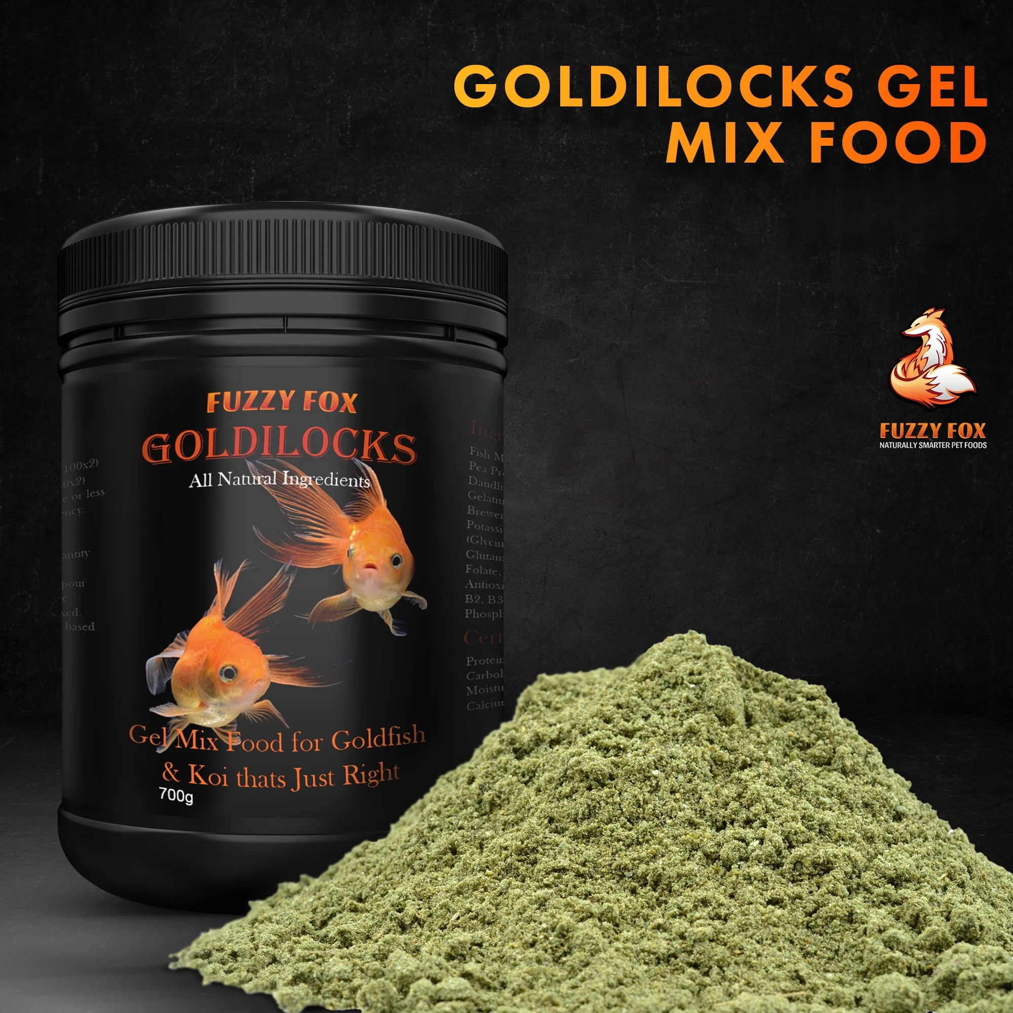 Fuzzy Fox Goldilocks Goldfish and Koi Gel Food Pre-mix – FishBits